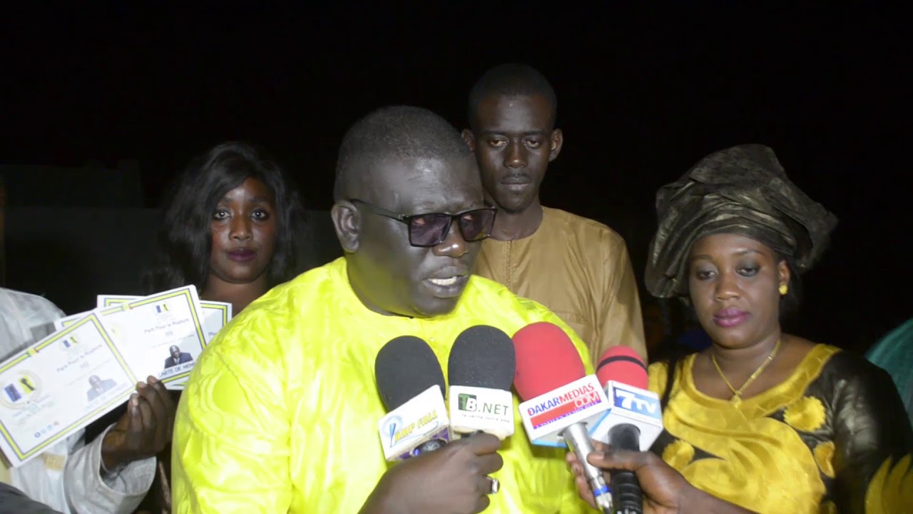 Ben Mady FAYE SG du Parti pour la Rupture fait sa rentrée Politique à ...