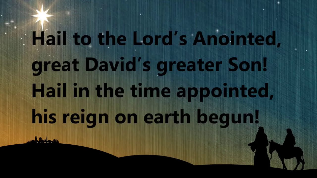 Hail to the Lord's Anointed, UMH 203, sung by Wesley Church Virtual ...