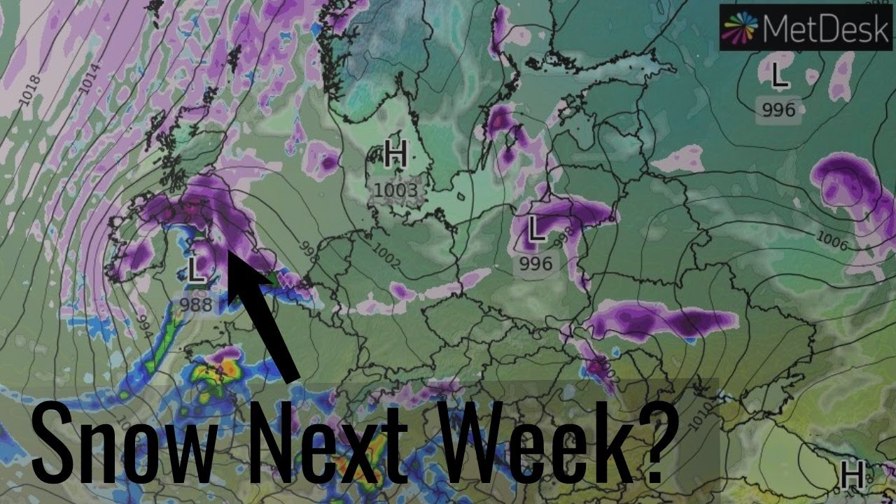 UK Snow Update - Snow Risk with widespread Cold - YouTube