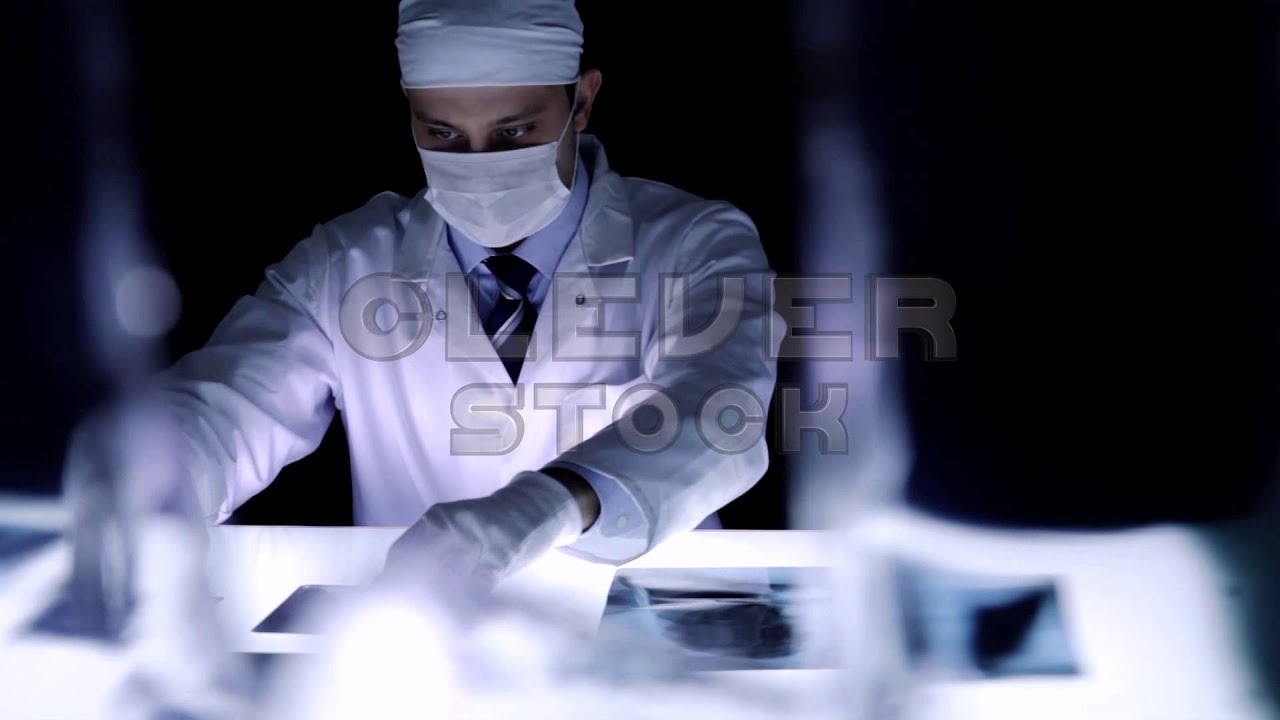 Forensic Doctor Finding Cause of Death Dark Room Laboratory - Stock ...