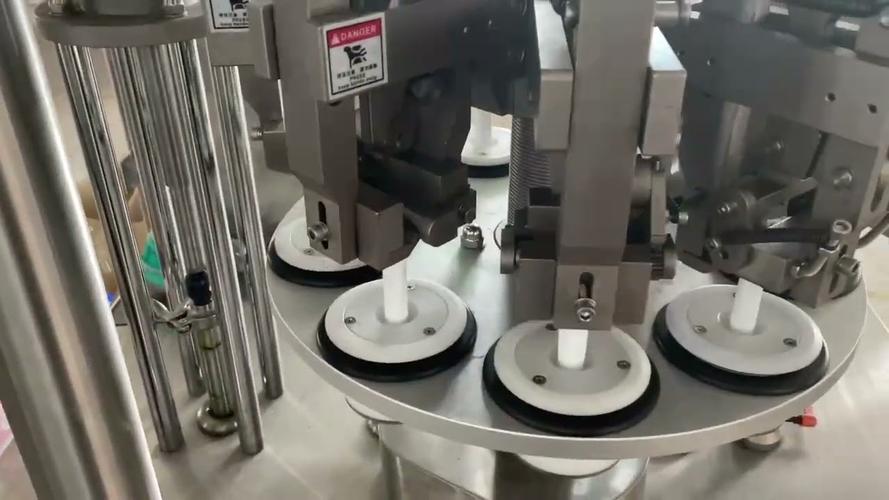 Aluminium tube packing machine Automatic tube filler sealer 40ppm - YouTube