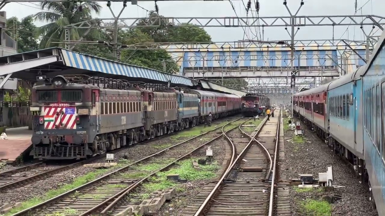 Banker locomotives at Karjat Railway station - YouTube