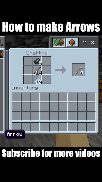 Minecraft : How to make Arrows #minecraft #gaming #tutorial # ...