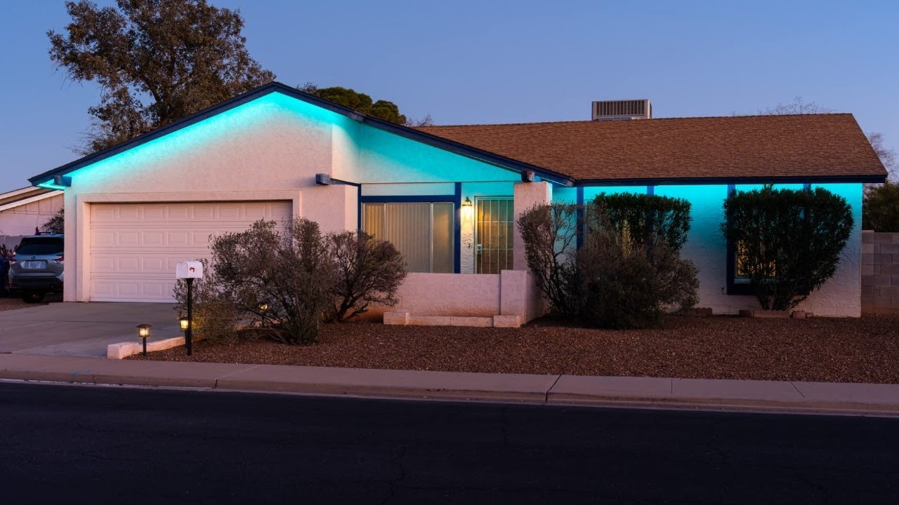 Novostella Smart Outdoor Rope Light, 105ft (52.5x2) Music Sync RGB LED ...