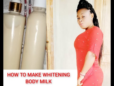 HOW TO MAKE SNOW WHITE BODY MILK FOR 3-5 SHADE SKIN TONE. - YouTube