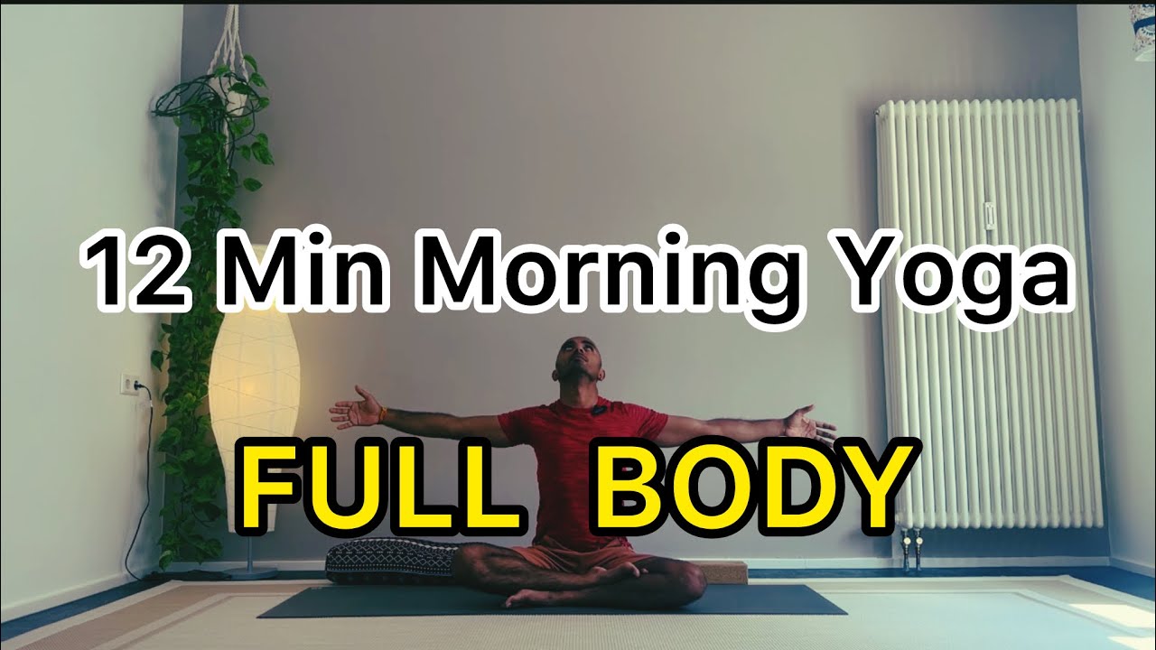 12 Min Morning Yoga Full Body Stretch | 30 Day Yoga Challenge | Day 1 ...