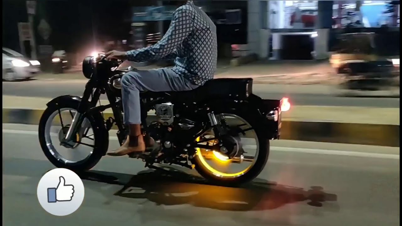 Royal Enfield Bullet 350 modifications | Install tyres led lights ...