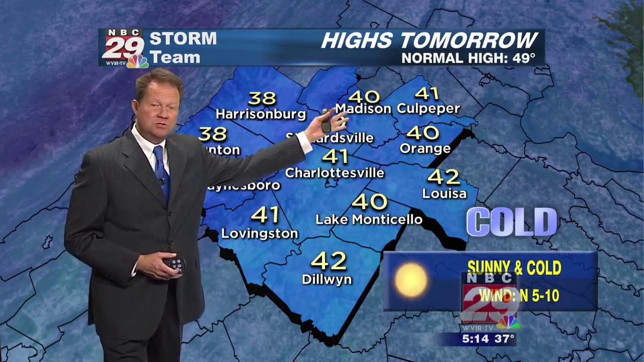 Eric Pritchett NBC29 Weather 5 PM - February 20, 2020 - YouTube
