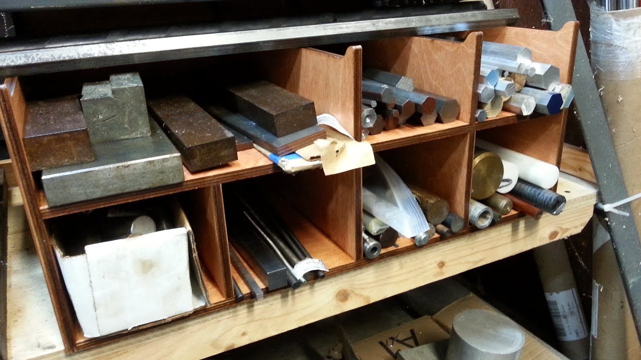 Atlas Stock Rack for Metal Lathe - Crafted Channel - YouTube