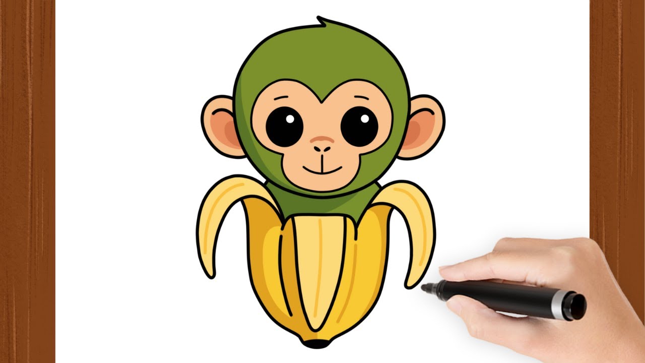 How To Draw a BABY CHIMPANZINI BANANANINI I BRAINROT I Easy - YouTube