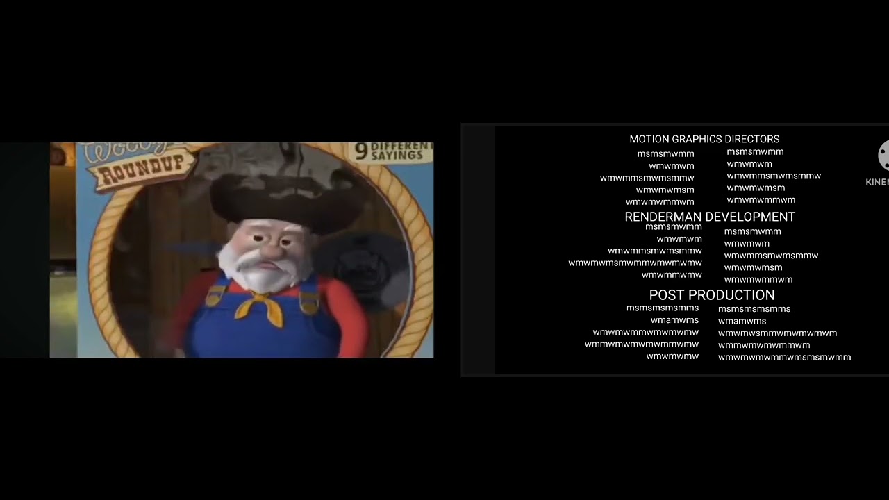 Toy Story 2 End Credits Cars 1 End Credits KineMasters P2 - YouTube