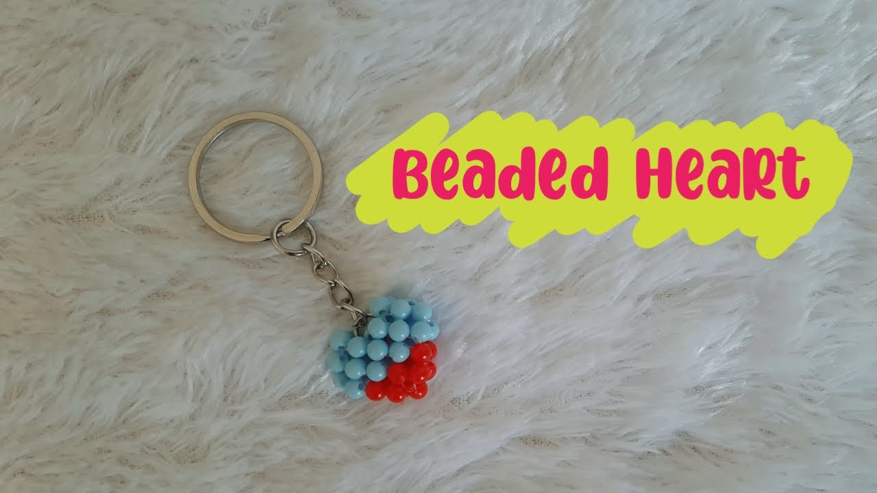 Tutorial Membuat Gantungan Kunci Manik Manik Love 3/DIY/ How to Make ...