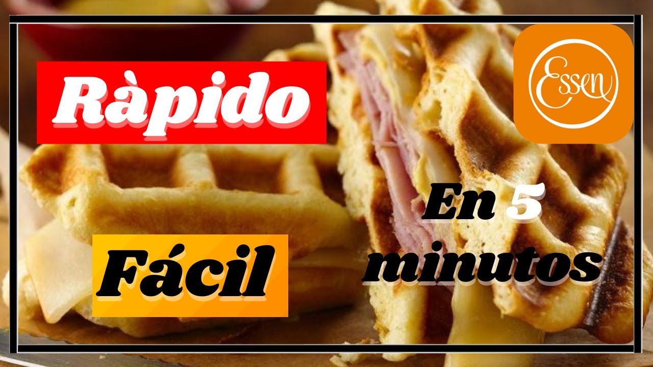 Como hacer WAFFLES de JAMÓN Y QUESO en la Flip de ESSEN - YouTube