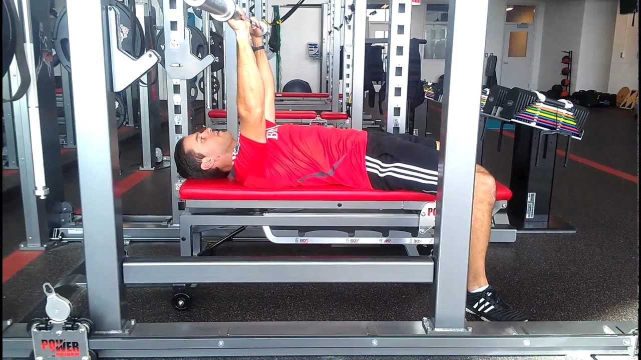 Barbell Bench Press - Side View - YouTube