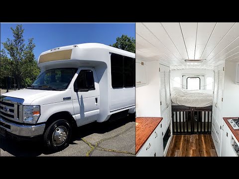 Shuttle Bus Conversion (Off-Grid Solar Tiny House) Part 1 - YouTube