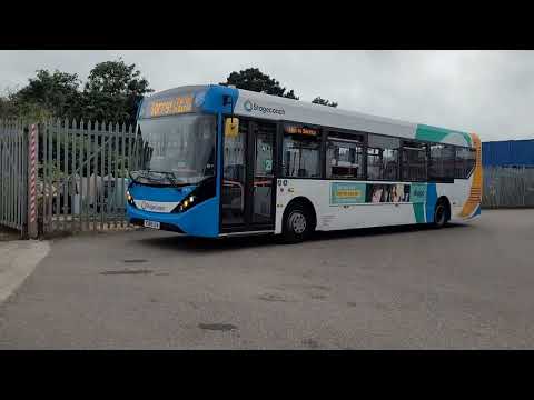 buses in and around exmouth including exmouth bus yard - YouTube