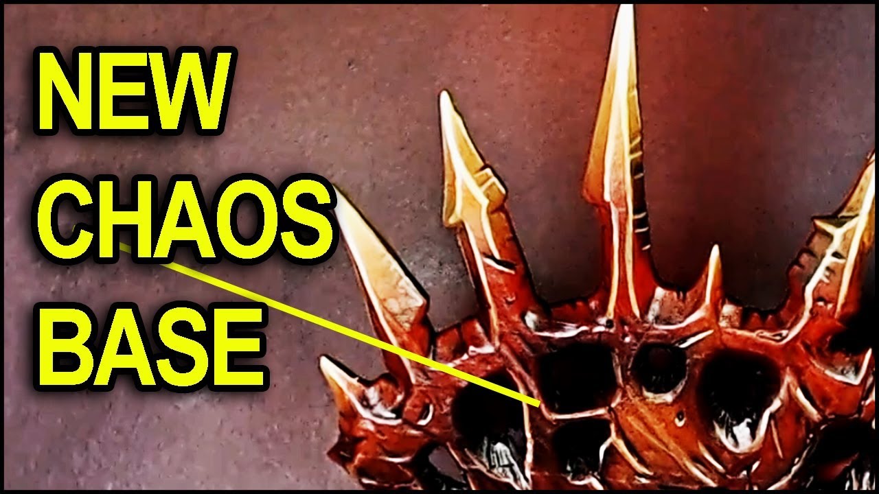How To Paint Amazing Chaos Themed Bases - YouTube
