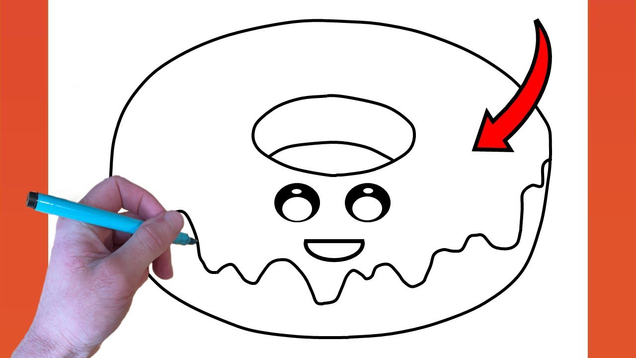 HOW TO DRAW A CUTE DOUGHNUT | STEP BY STEP GUIDE 2023 - YouTube