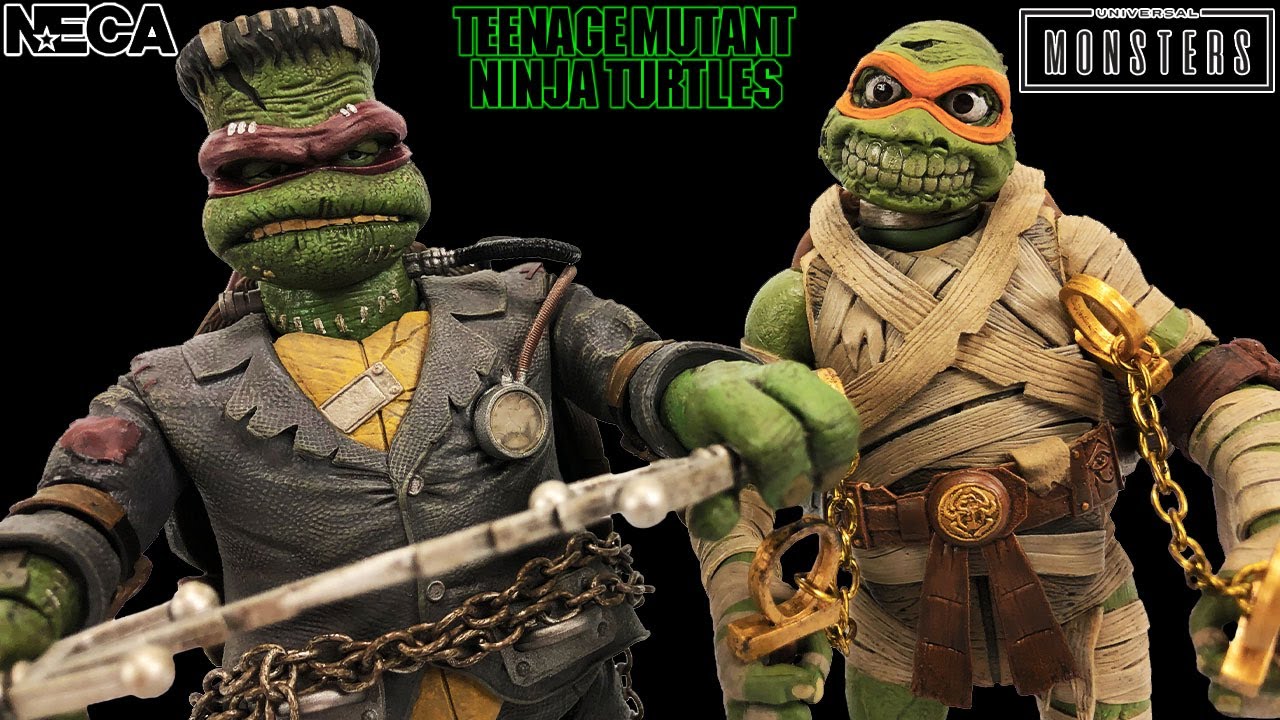 NECA TMNT X Universal Monsters Raph & Mikey! - YouTube