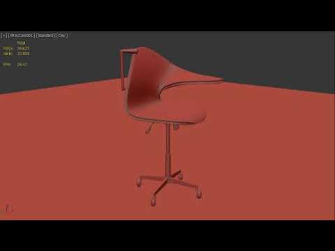 Leather Swivel Lecture Chair Modeling by 3DS MAX part 1 - YouTube
