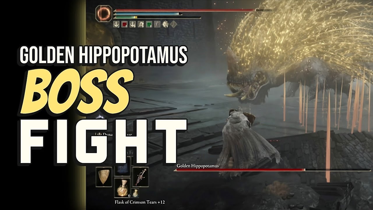 Elden Ring: Shadow of The Erdtree - Golden Hippopotamus Boss Fight ...