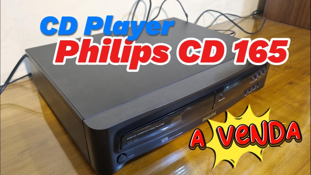 CD Player Philips CD 165 SN 4934 A venda - YouTube