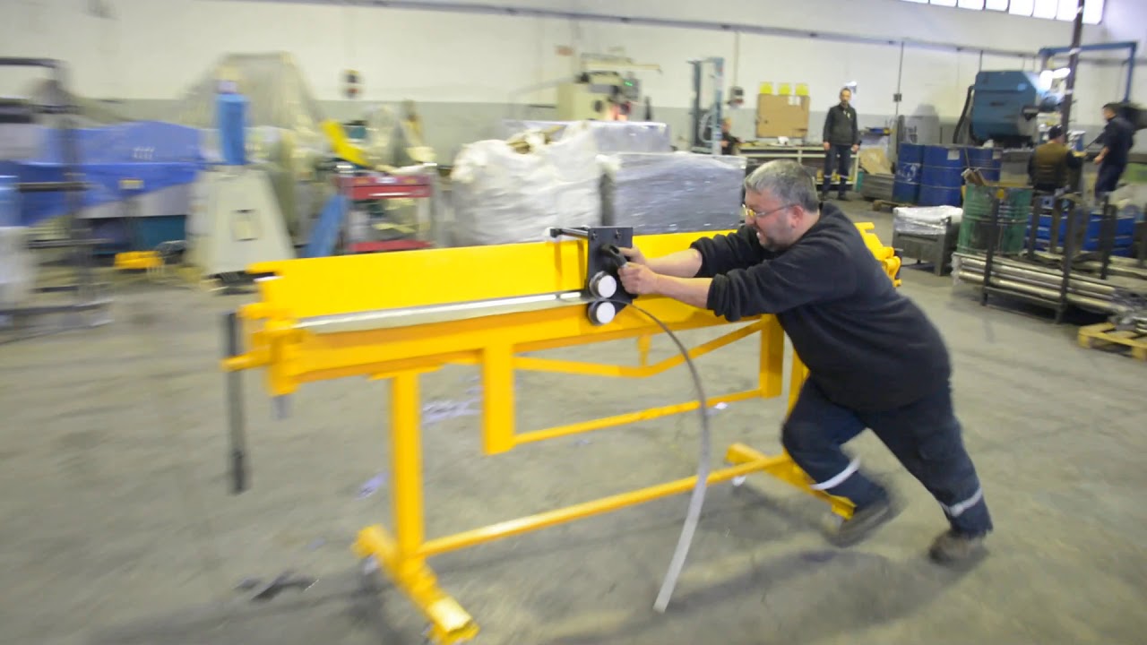 manual sheet metal brake and shear CKH METALMASTER - YouTube