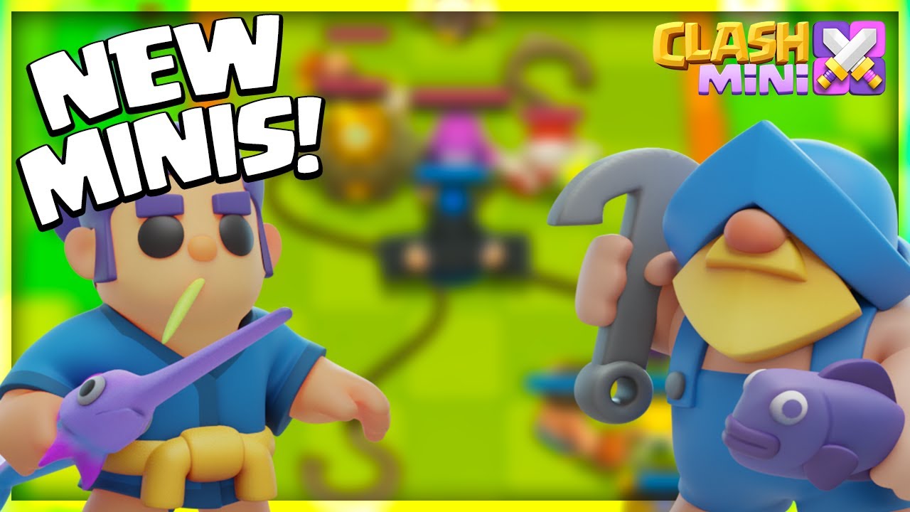 NEW SWORDSMAN & FISHERMAN GAMEPLAY IN CLASH MINI! - YouTube