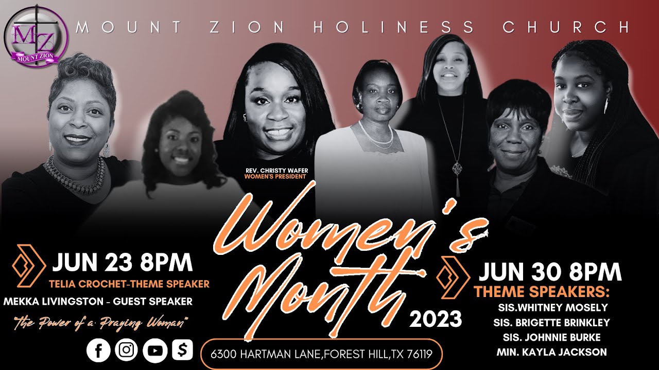 Mount Zion Holiness Church | Women’s Month Celebration | 1st ...