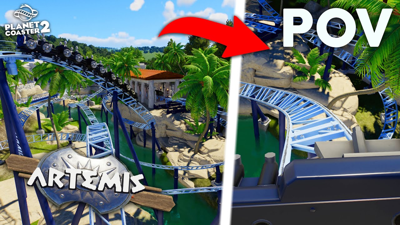 Artemis POV - Planet Coaster 2 Custom Drop Track Family Roller Coaster ...