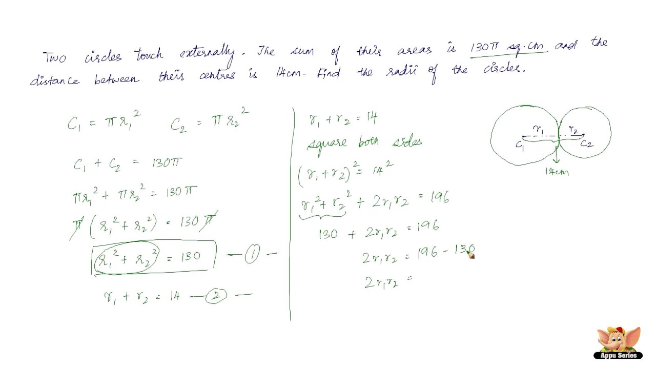 How to solve problems based on circumference and area of the circle ...