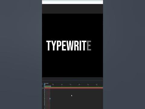 Make this Typewriter effect in After Effects - YouTube