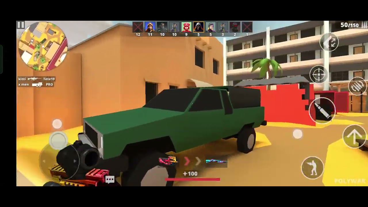 playing poly war - YouTube