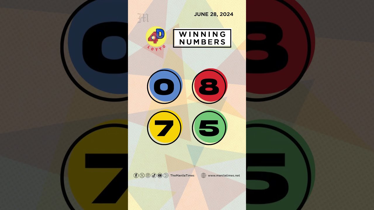 PCSO Lotto Results P49M Ultra Lotto 6 58 Mega Lotto 6 45 4D 3D 2D June 28 2024