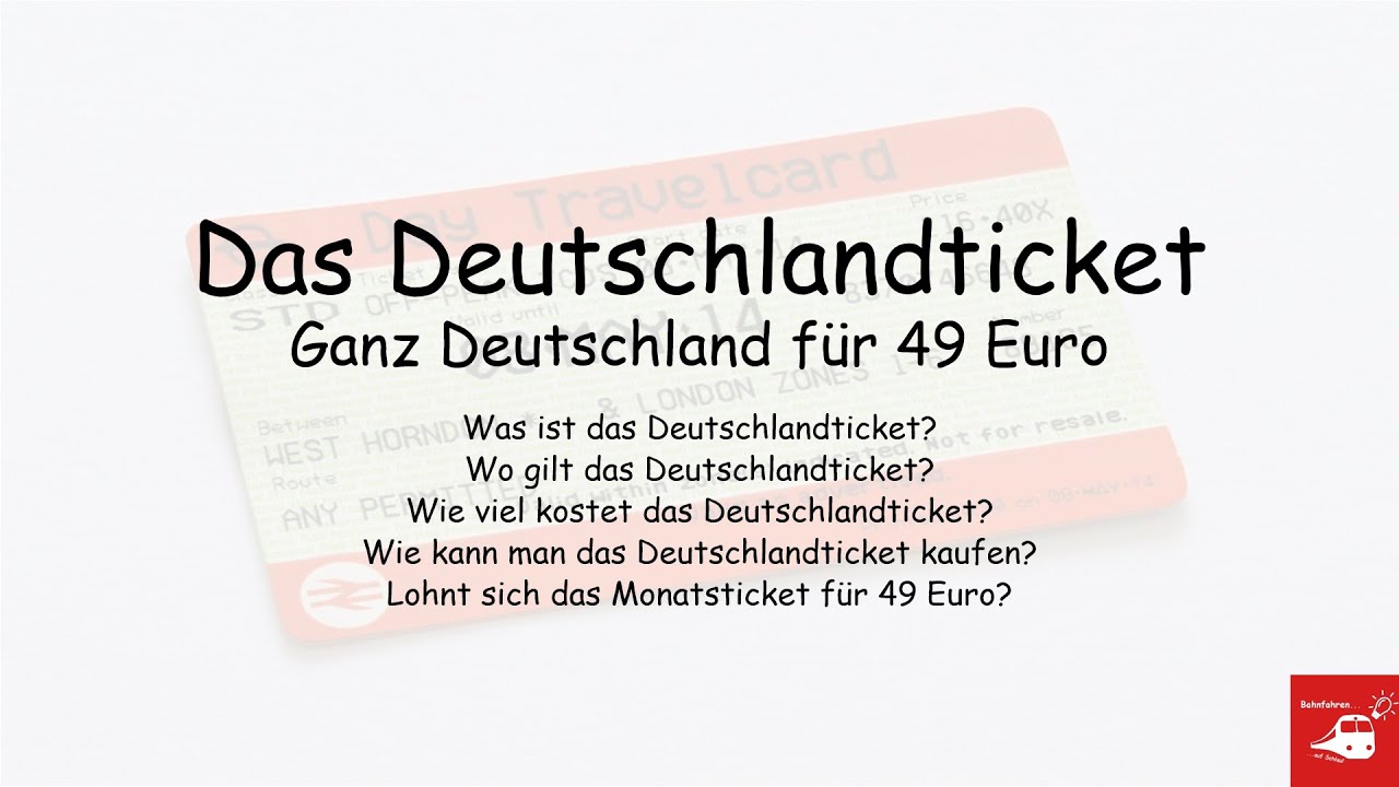 Das 49-Euro-Ticket kommt! Alle Infos zum neuen Deutschlandticket - YouTube