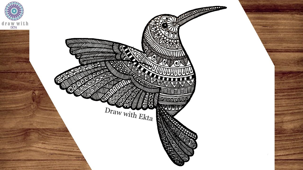 Bird Mandala Art for Beginners / Bird Mandala / Step by step / Doodle ...
