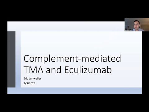 Eric Luitweiler, MD - Complement-mediated TMA and Eculizumab - YouTube