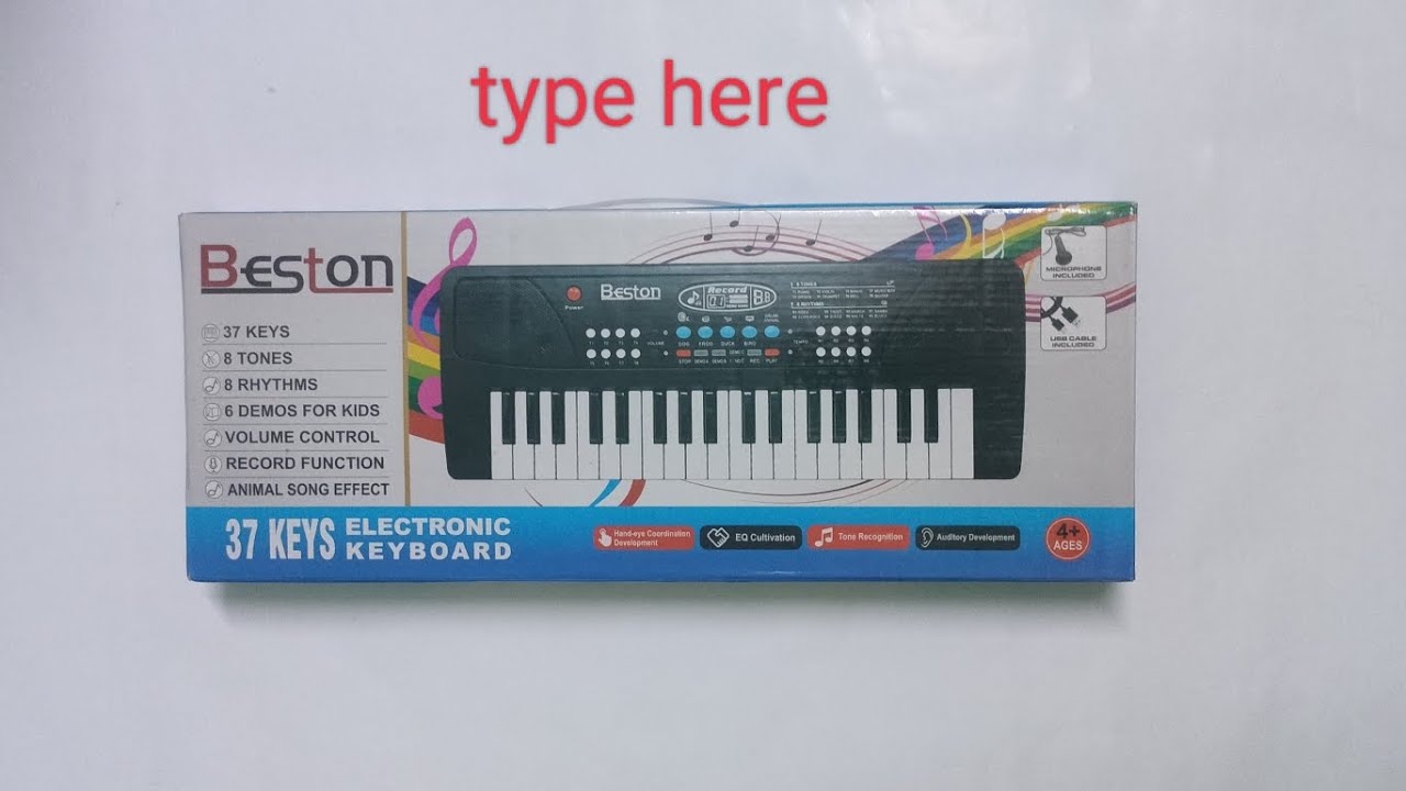 Best piano under Rs.500|Beston 37 keys electric piano|Unboxing and ...