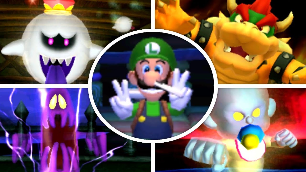 Luigi's Mansion 3DS - All Bosses (No Damage) - YouTube
