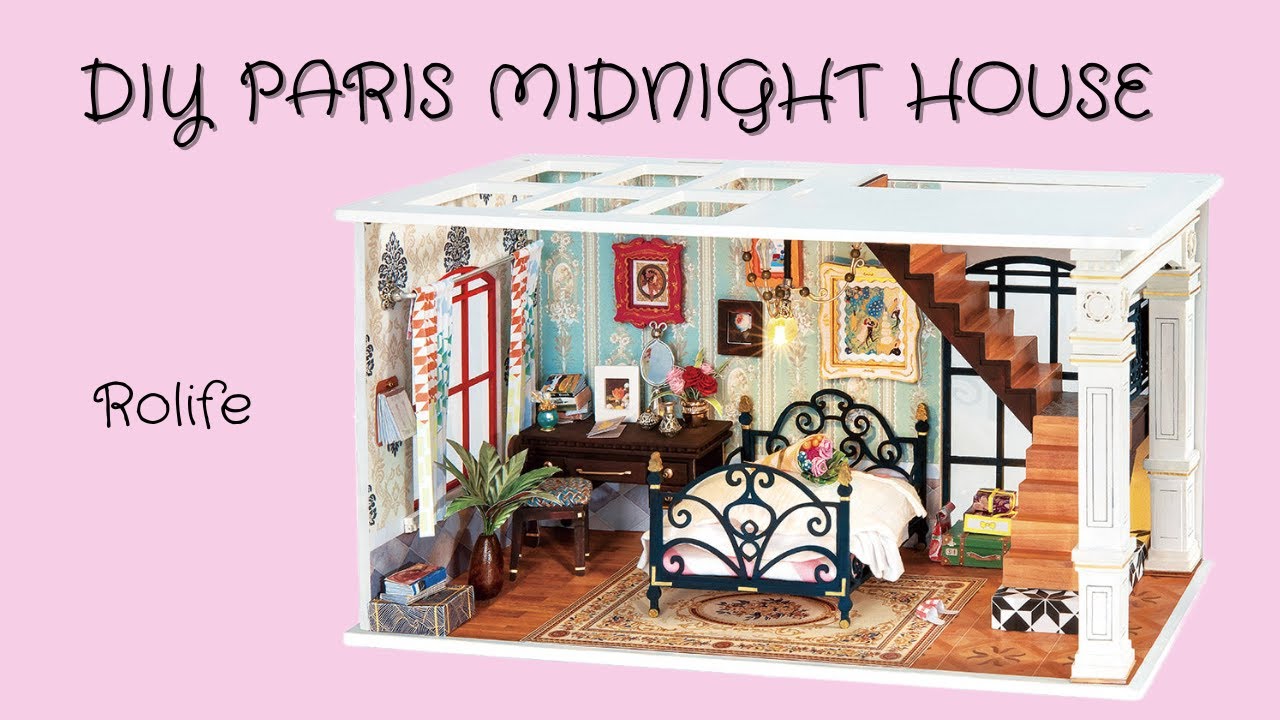 DIY Miniature Dollhouse Kit | Paris Midnight | Pt.1 - YouTube