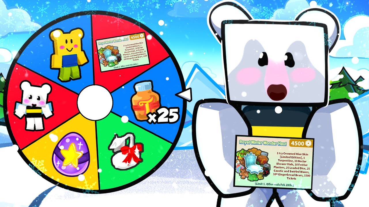 MOST EXPENSIVE SPINNY WHEEL CHALLENGE IN BEESMAS (Bee Swarm Simulator ...