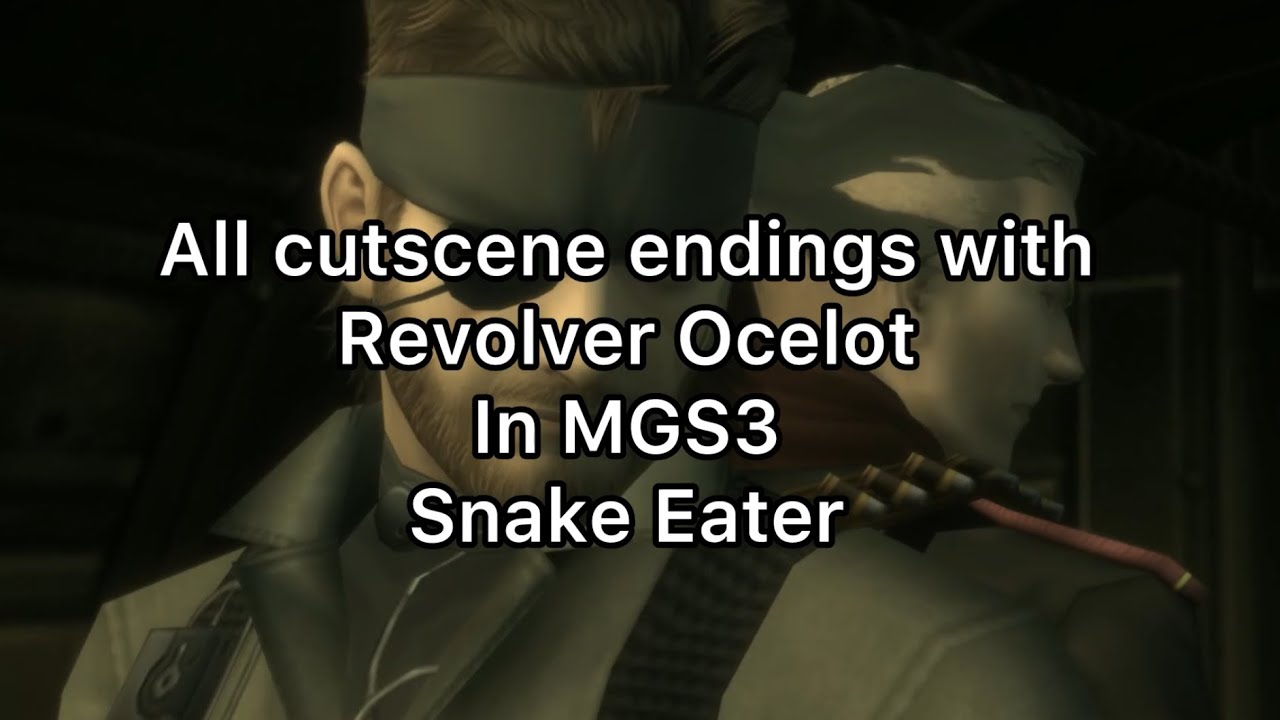 Every Ocelot ending in MGS3 Snake Eater - YouTube