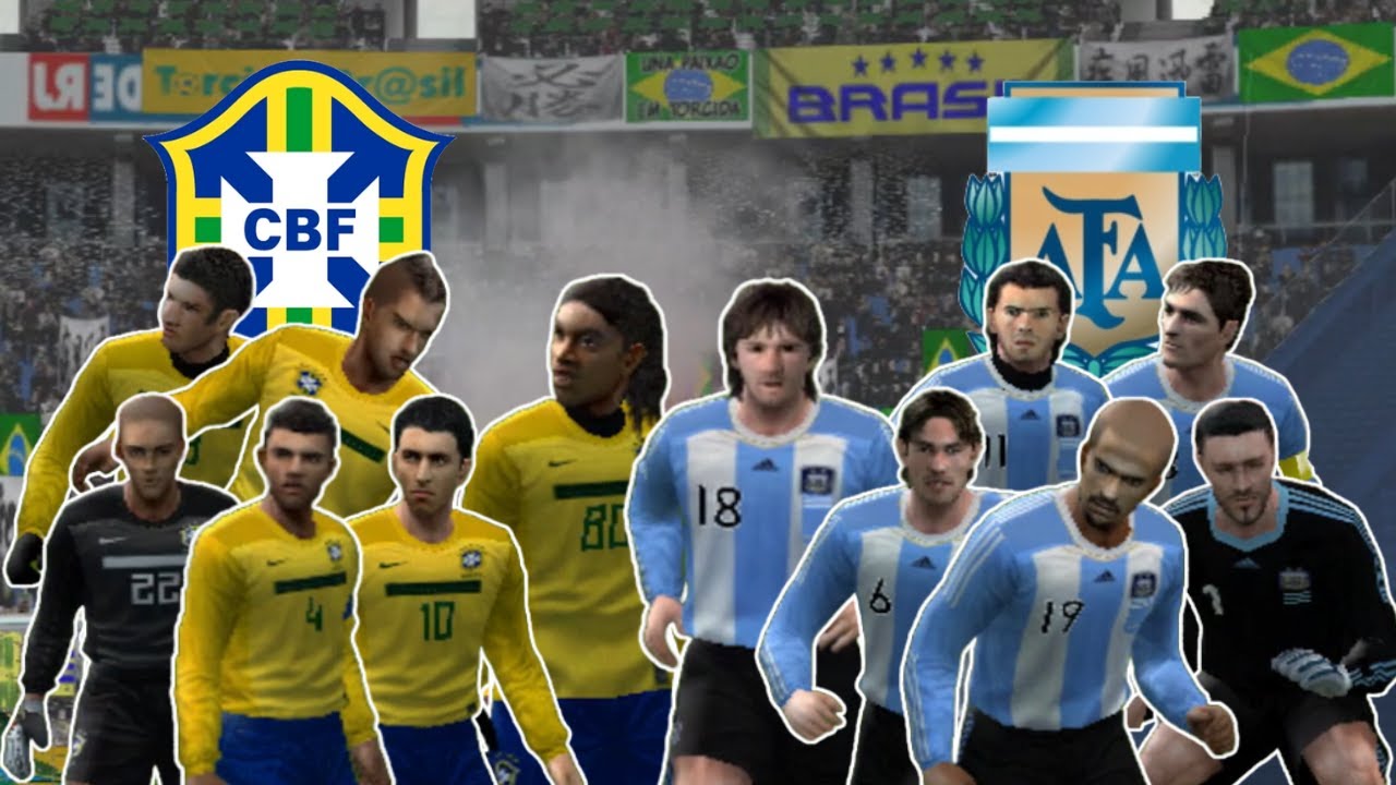 Brazil x Argentina | Bomba Patch 26 - 2011 | Winning Eleven 10 | PS2 ...