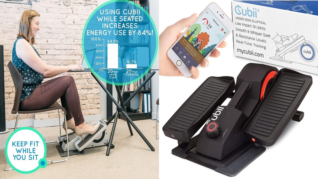 Cubii Pro - Seated Under-Desk Elliptical - YouTube