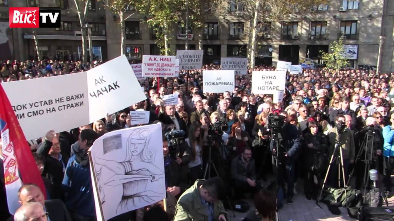 Protest advokata - YouTube