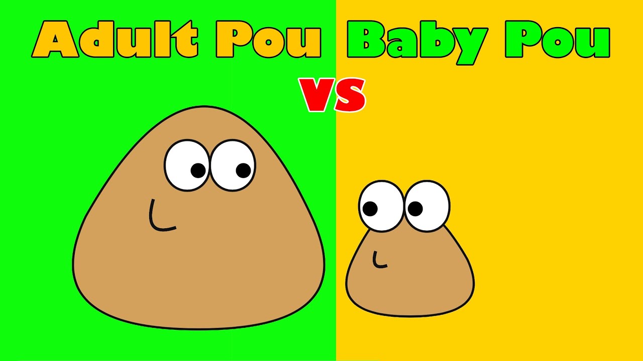 Adult Pou vs Baby Pou - Compilation - YouTube