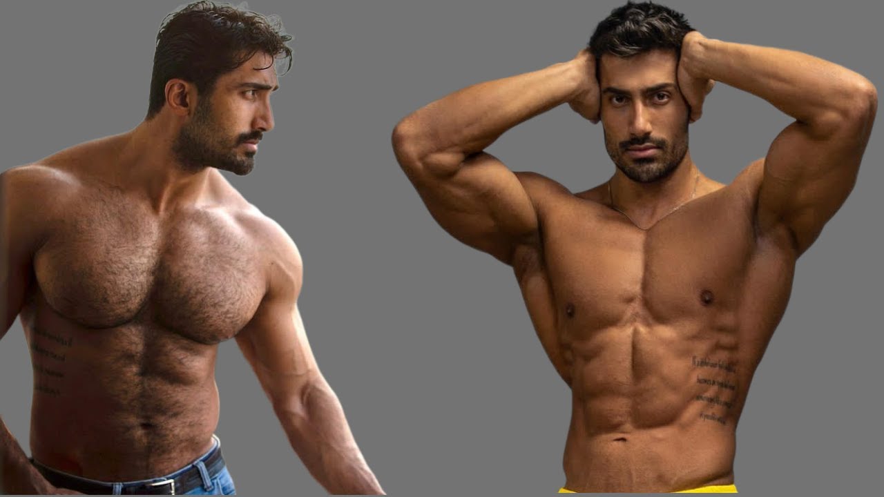 Handsome hairy chest and fitness trainer bodybuilder - YouTube