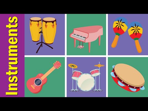 Musical Instruments Vocabulary Chant for Kindergarten Children | Fun Kids English