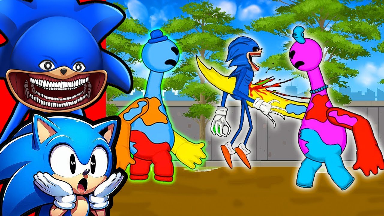 MÁS ESPELUZNANTE Shin Sonic VS POPPY PLAYTIME 4 Personajes! - YouTube