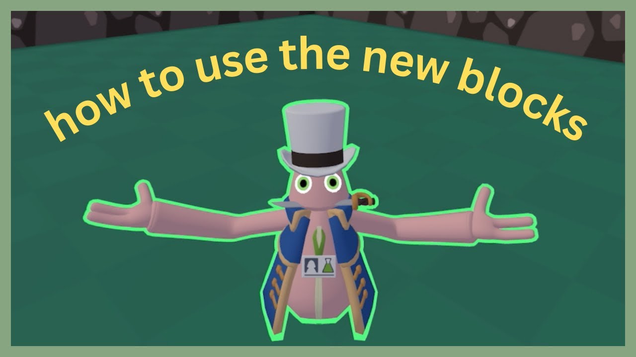 How to use the new block in the new Yeeps update - YouTube